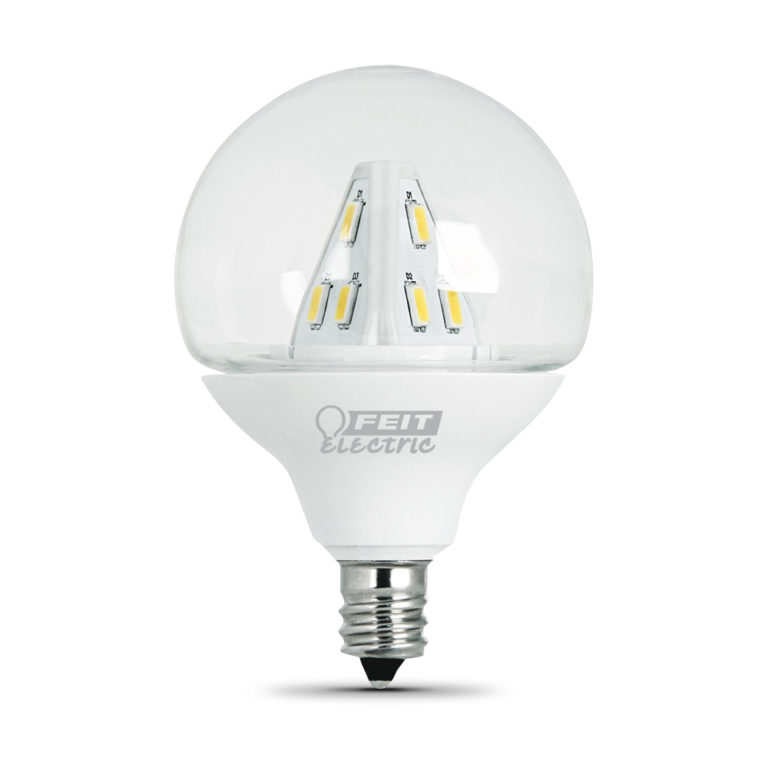 LED G16 1/2 BULB TYPE E12 BASE ( CANDELABRA) USES 2W = 25W REG 120V ...
